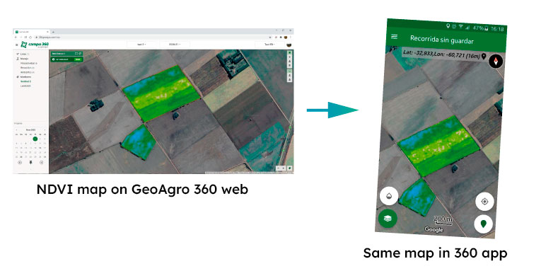 Create maps for navigation in 360 - Customer Portal - GeoAgro